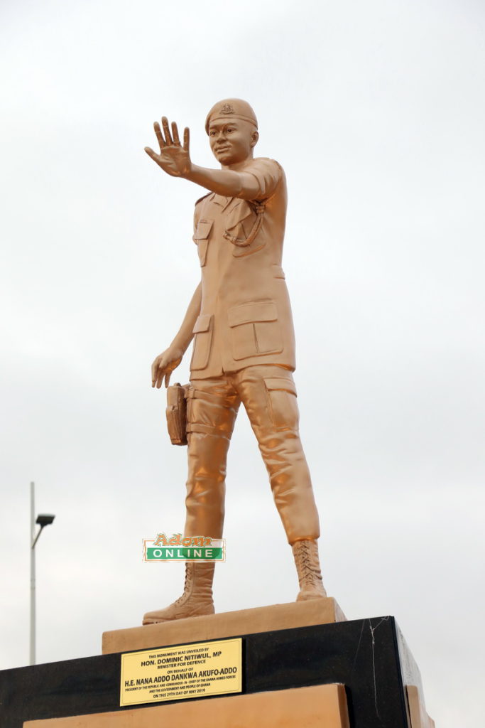 Statue of Major Maxwell Adam Mahama unveiled at the Airport Hills ...