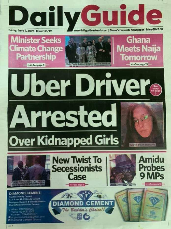 Newspaper Headlines: Friday, June 7, 2019 - Adomonline.com