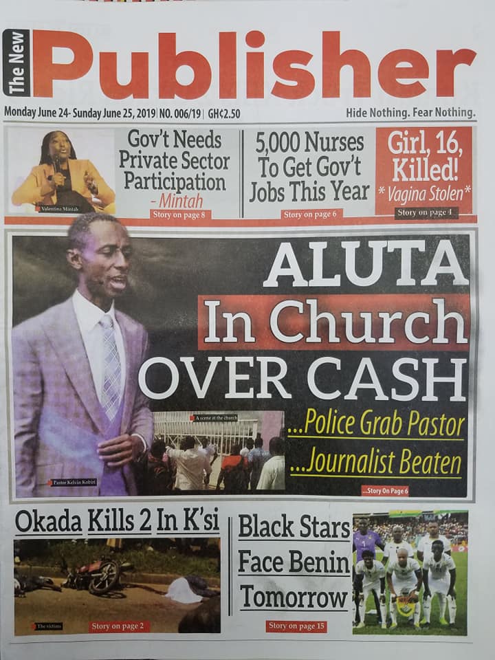 Newspaper Headlines: Monday, June 24, 2019 - Adomonline.com