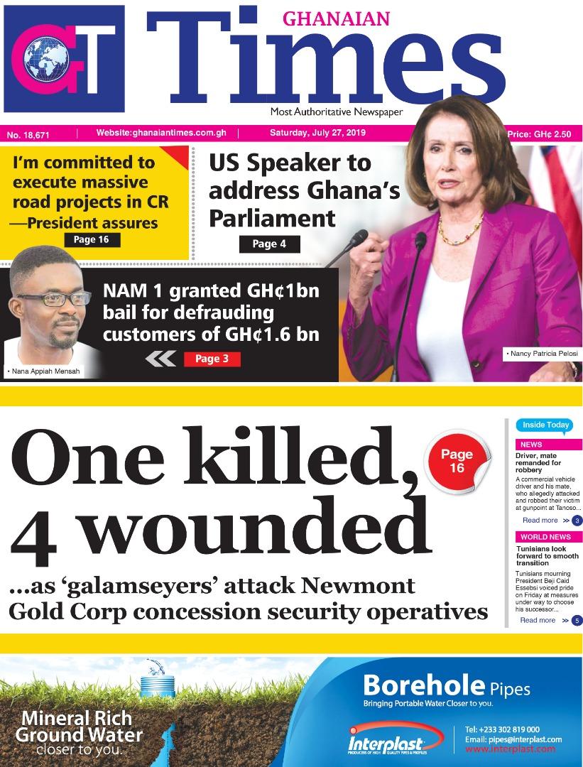 Check out the weekend's newspaper headlines - Adomonline.com