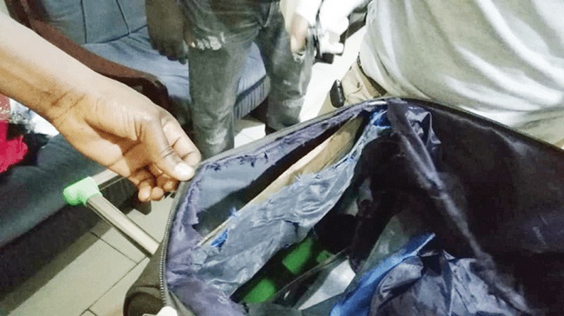 Customs, NACOB seize cocaine concealed in bag - Adomonline.com