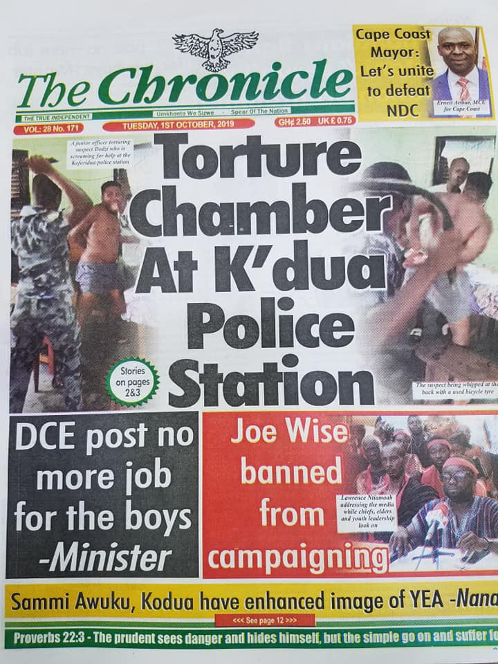 Newspaper Headlines: Tuesday, October 1, 2019 - Adomonline.com