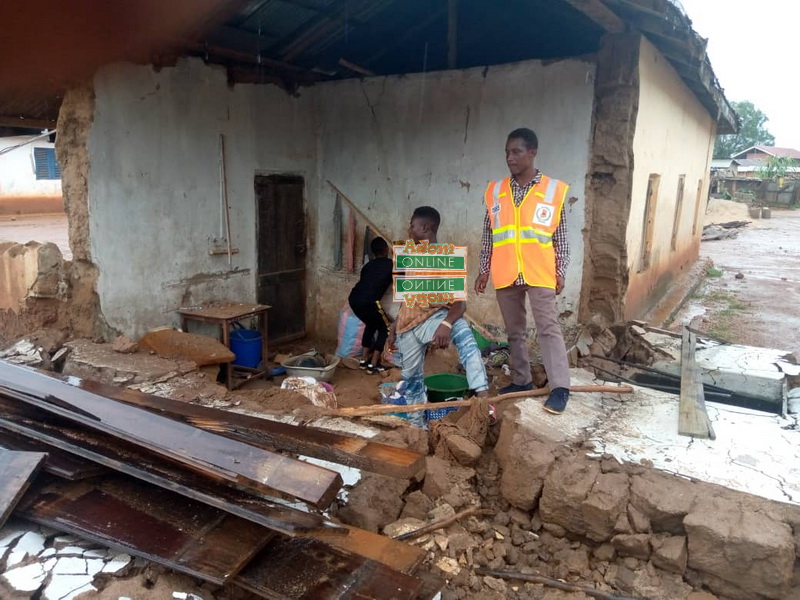 Photos: Two dead, others injured in building collapse at Ajumako ...