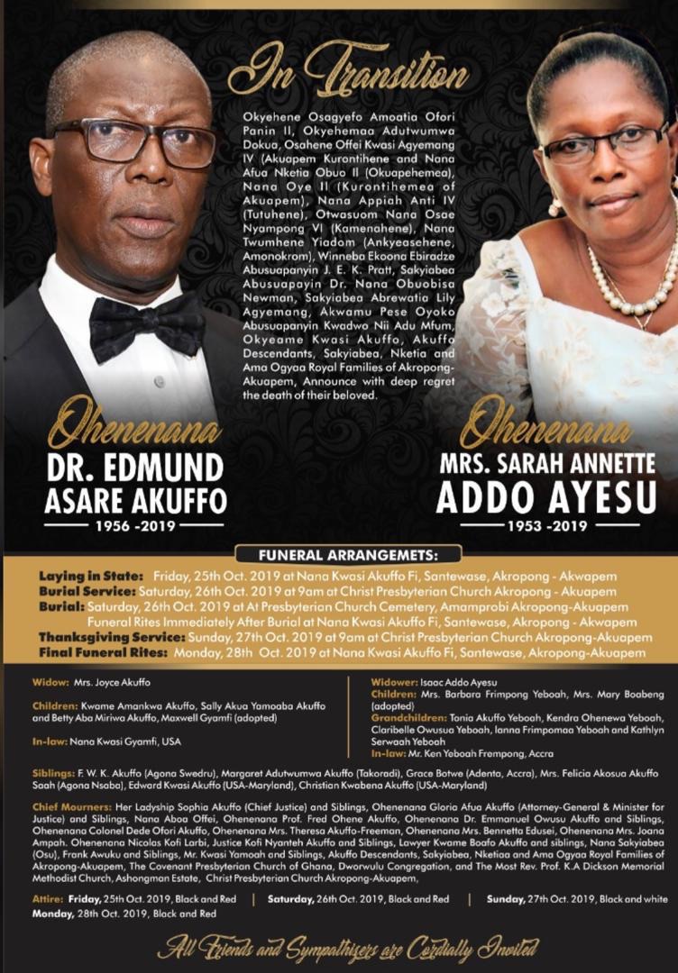 Ohenenana Dr. Edmund Asare Akuffo & Ohenenana Mrs. Sarah Annette Addo ...