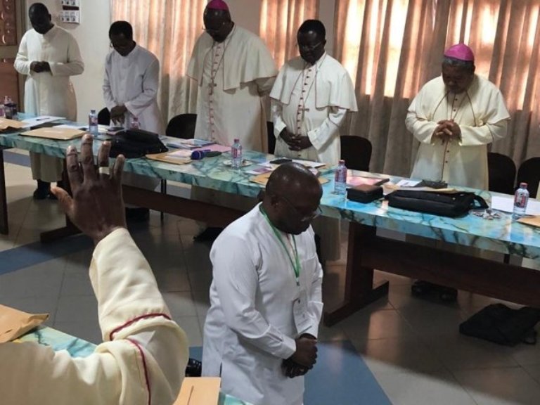 Photos: Catholic bishops pray for Auditor-General - Adomonline.com