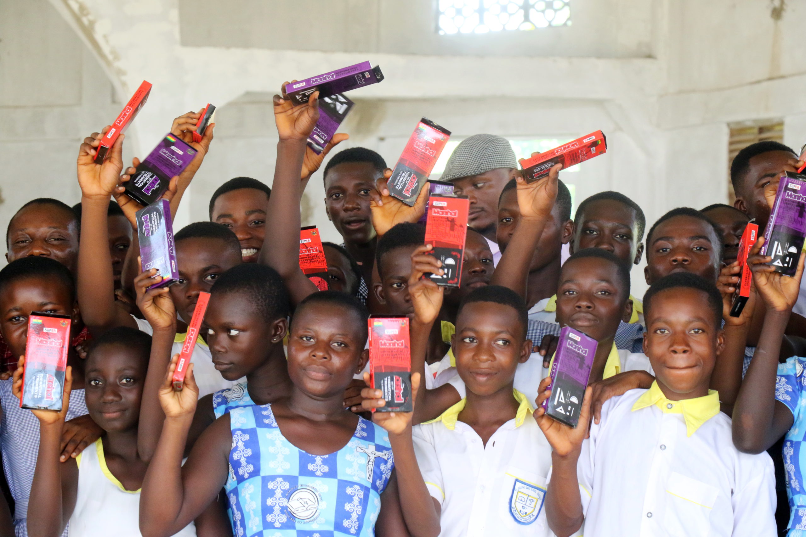 Adom FM's Prince Anin-Agyei distributes 1000 maths sets to Akim Achiase ...