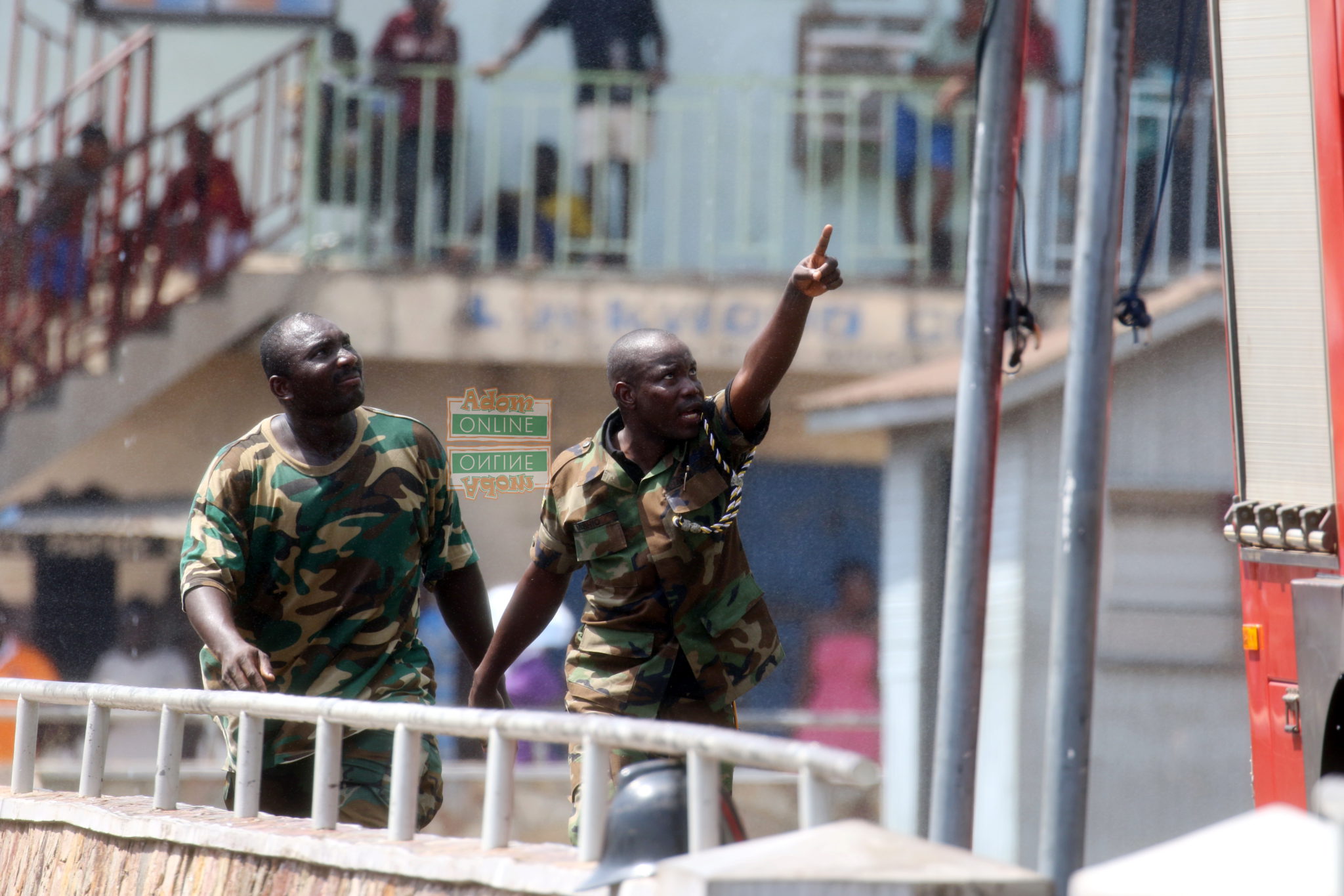 Exclusive photos of firefighters in action at GRA office in Accra ...