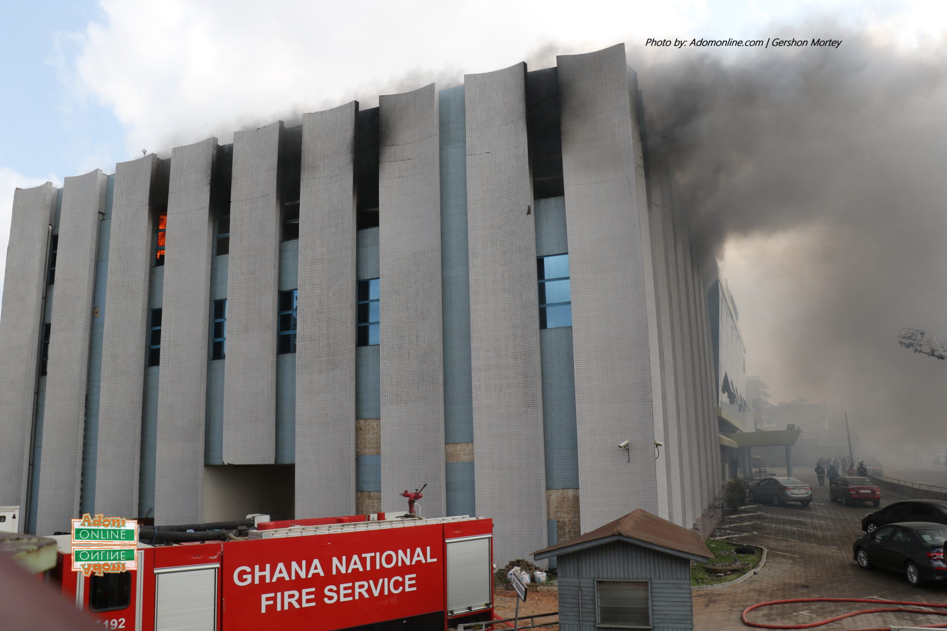 GRA office up in flames [Photos+Video] - Adomonline.com