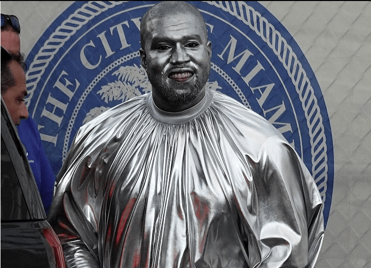 Kanye West dons silver body paint for new opera in Miami [Photos ...