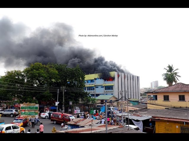 GRA office up in flames [Photos+Video] - Adomonline.com