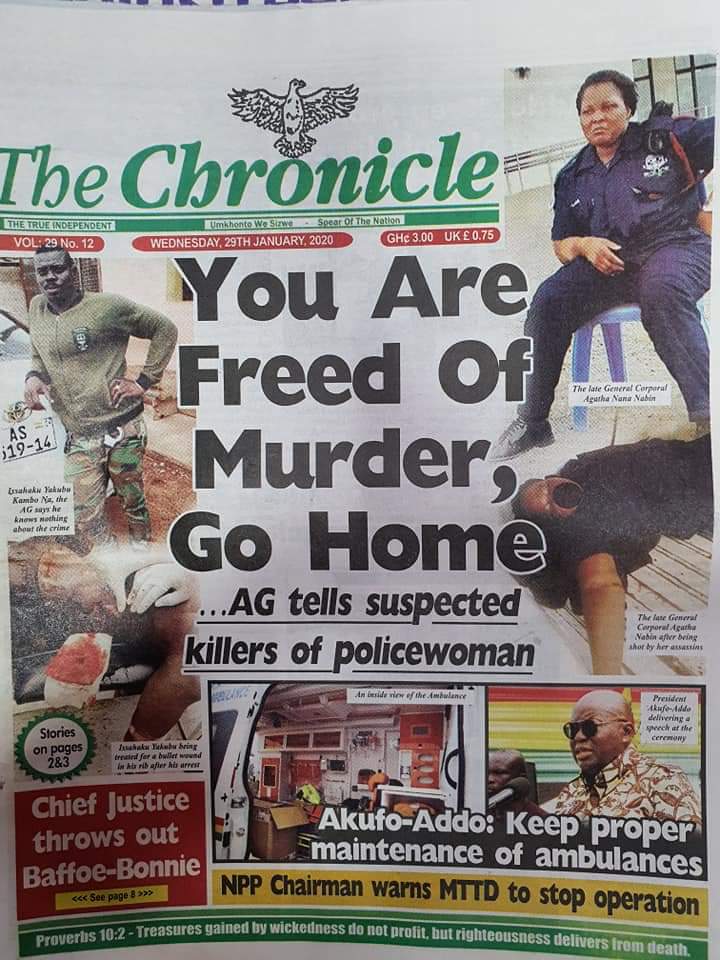 Newspaper Headlines: Wednesday, January 29, 2020 - Adomonline.com