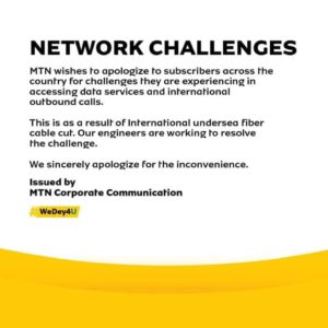 MTN explains why customers are facing challenges with network ...