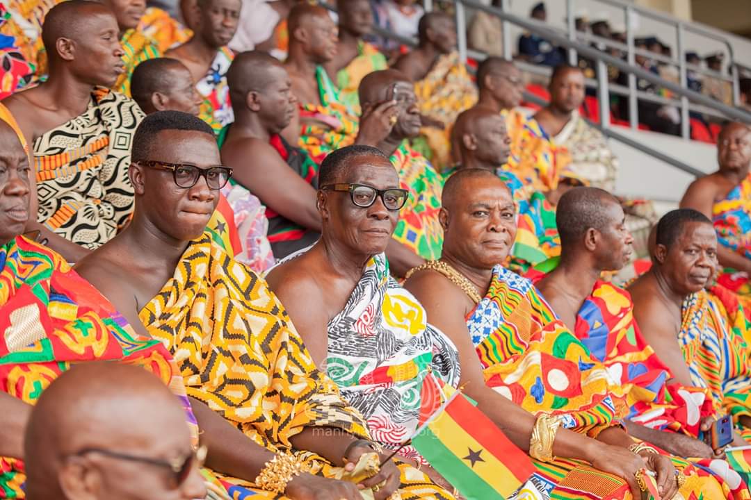 Colourful Kente display at 63rd Independence Celebration [Photos ...