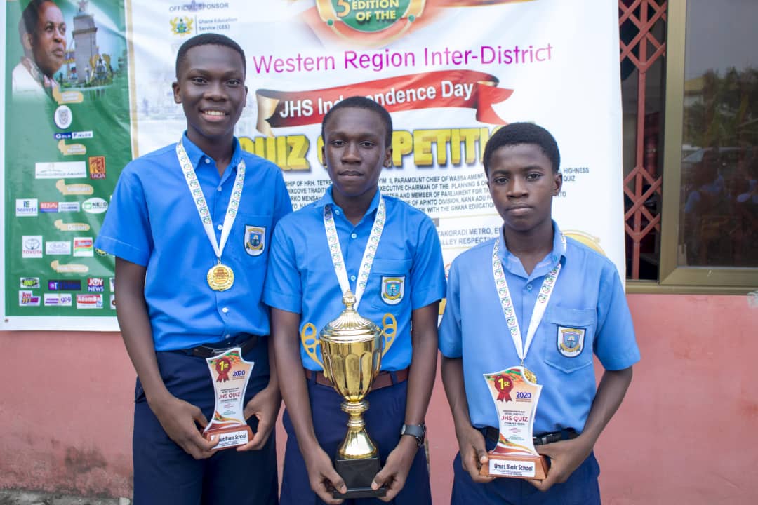 Tarkwa UMat Basic School retains Western Region Inter-District Quiz title - Adomonline.com