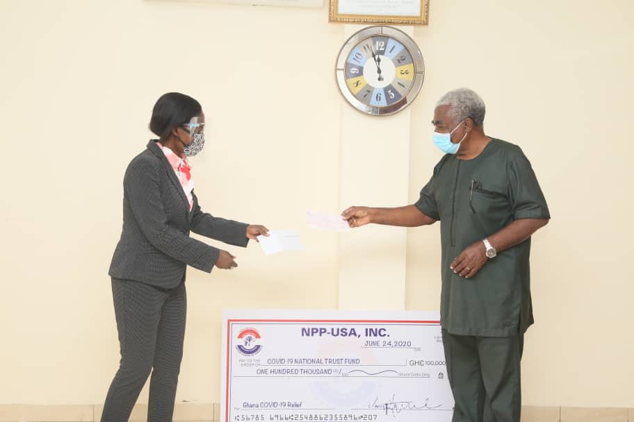 NPP USA branch supports Covid-19 fight with GH¢100,000 - Adomonline.com