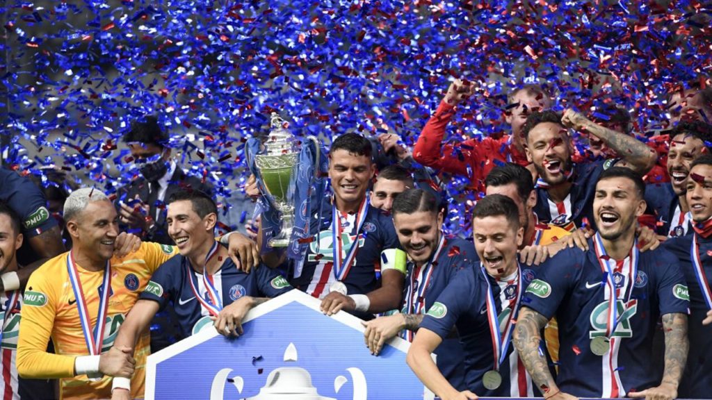 PSG win French Cup as fans return - but Mbappe left on crutches ...