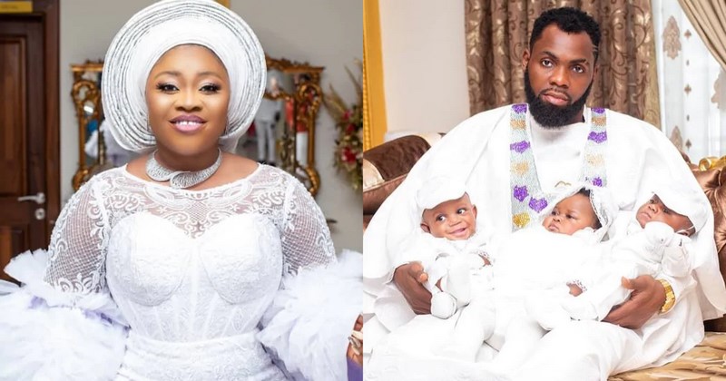 Rev Obofour finally shows faces of his triplets [Photos] - Adomonline.com