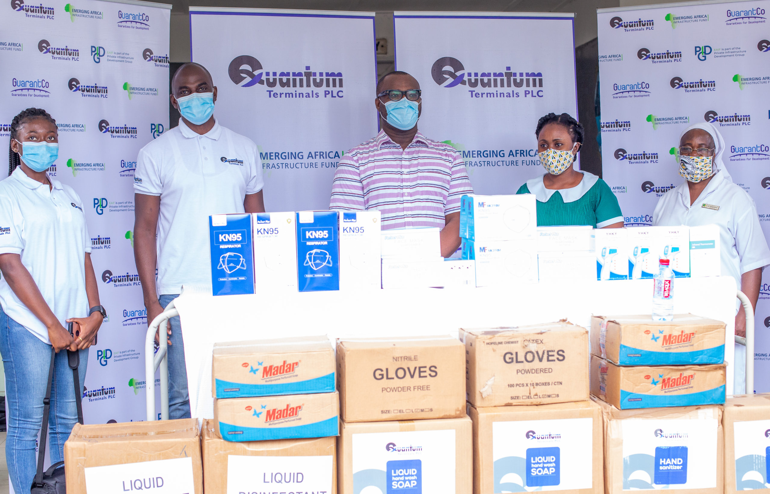 Quantum Terminals PLC donates medical items to hospitals and local ...