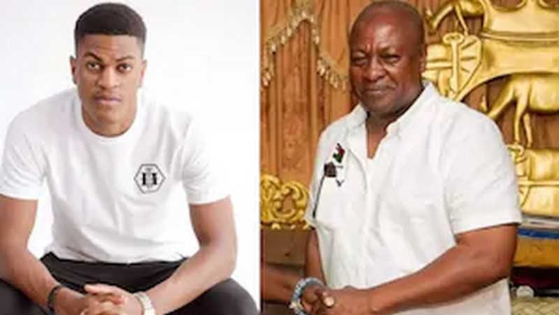 Massive reaction as Mahama's son flexes muscles in latest photo ...