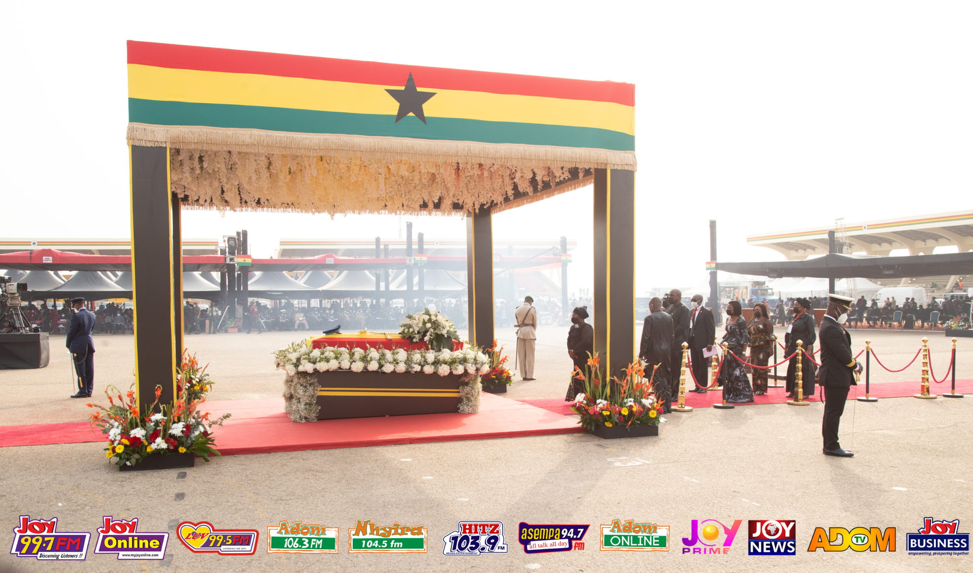 Photos from former President Jerry John Rawlings' burial service ...