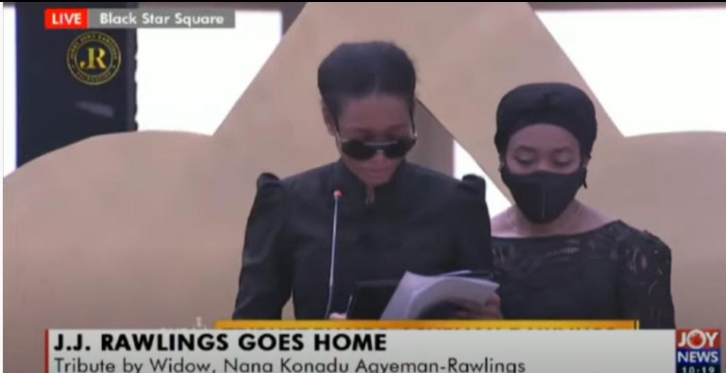 Rawlings' daughter breaks down in tears while reading tribute [Watch ...