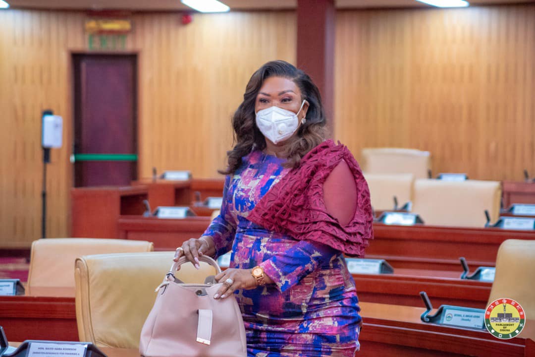 Hawa Koomson dazzles in smashing outfit at vetting [Photos ...