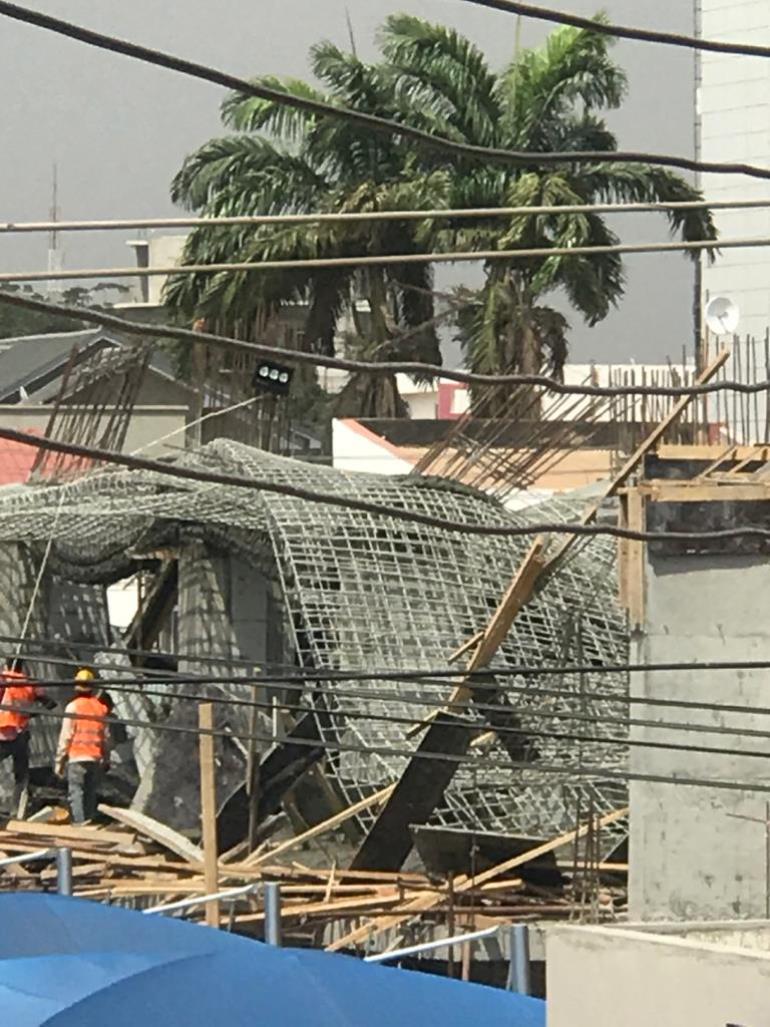 22-storey building under construction at Airport collapses - Adomonline.com