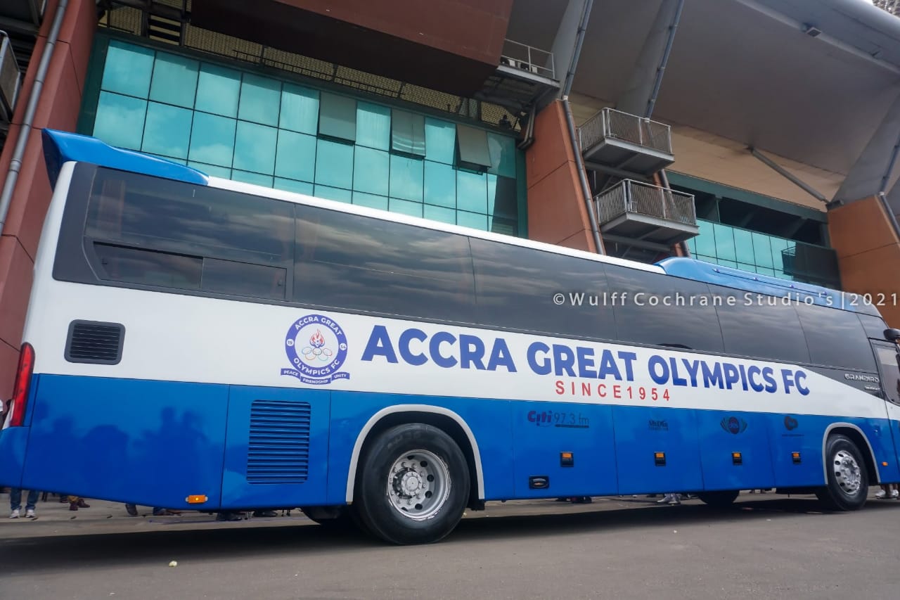 Great Olympics unveil new team bus - Adomonline.com