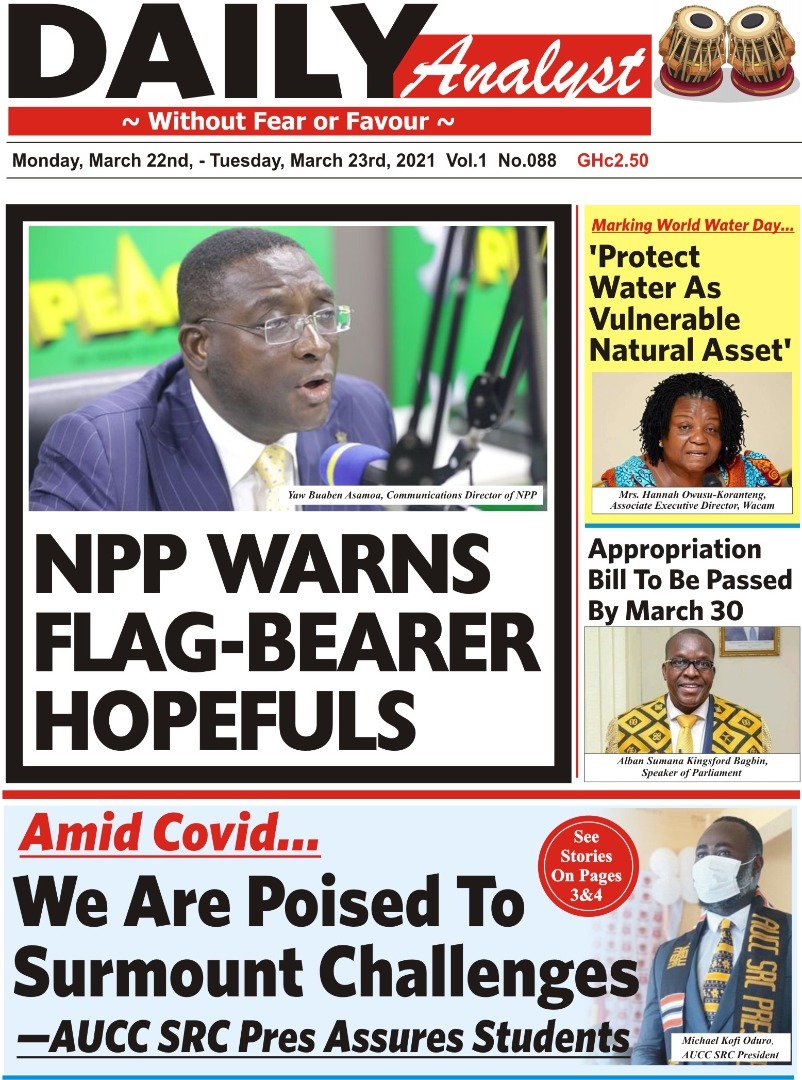 Newspaper Headlines: Monday, March 22, 2021 - Adomonline.com