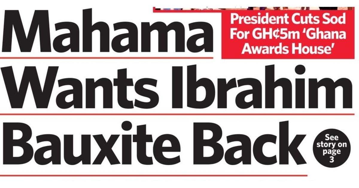 Newspaper Headlines: Thursday, April 8, 2021 - Adomonline.com