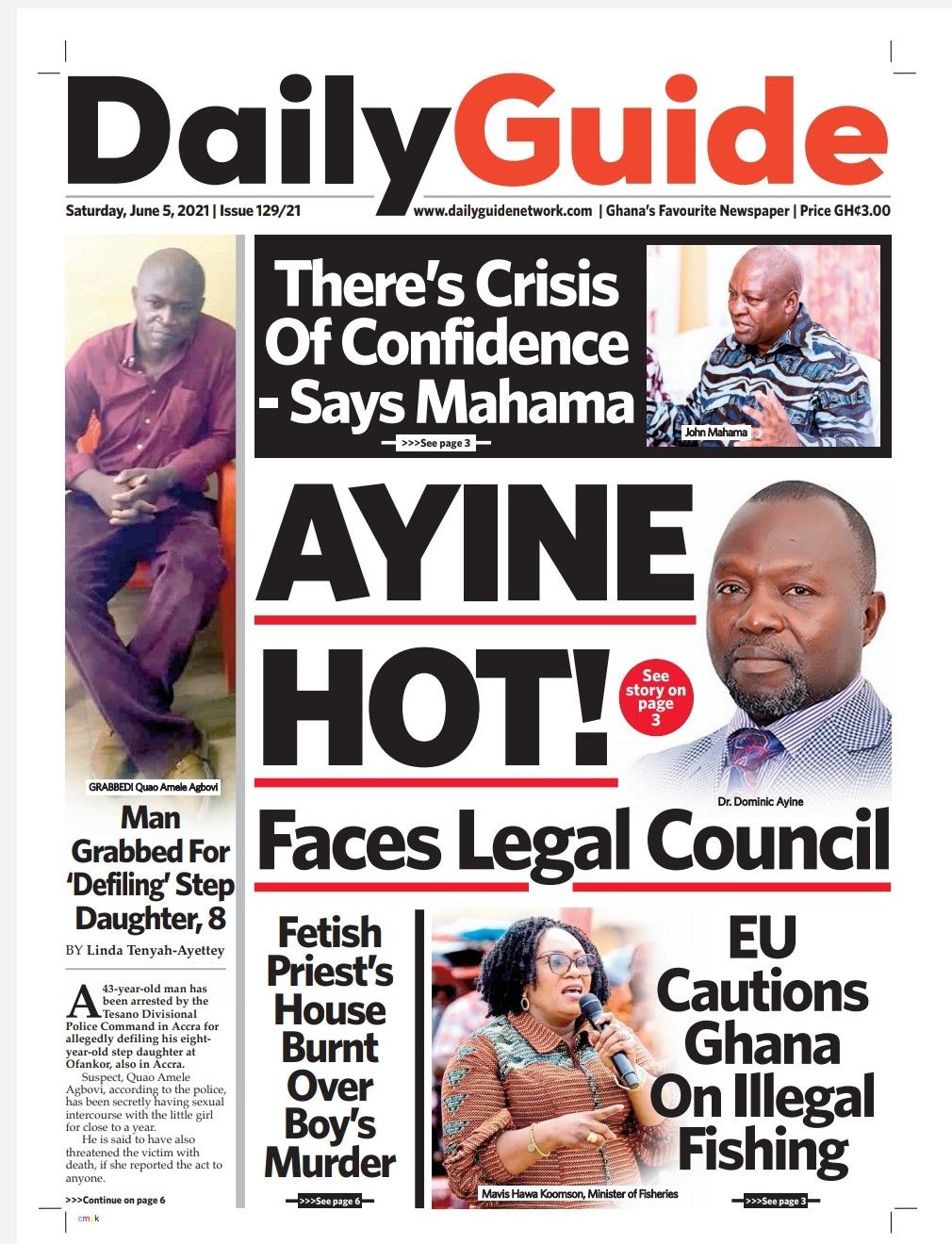 The Weekend's Newspaper Headlines - Adomonline.com