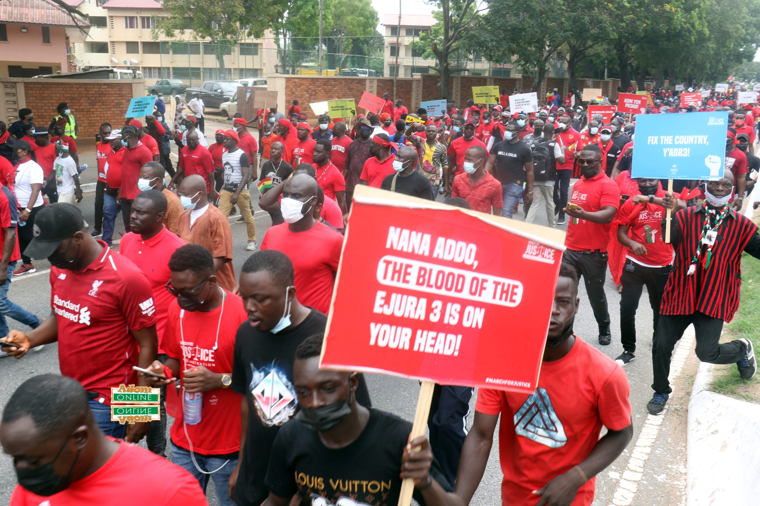 NDC's ' March for Justice' demonstration [Photos] - Adomonline.com