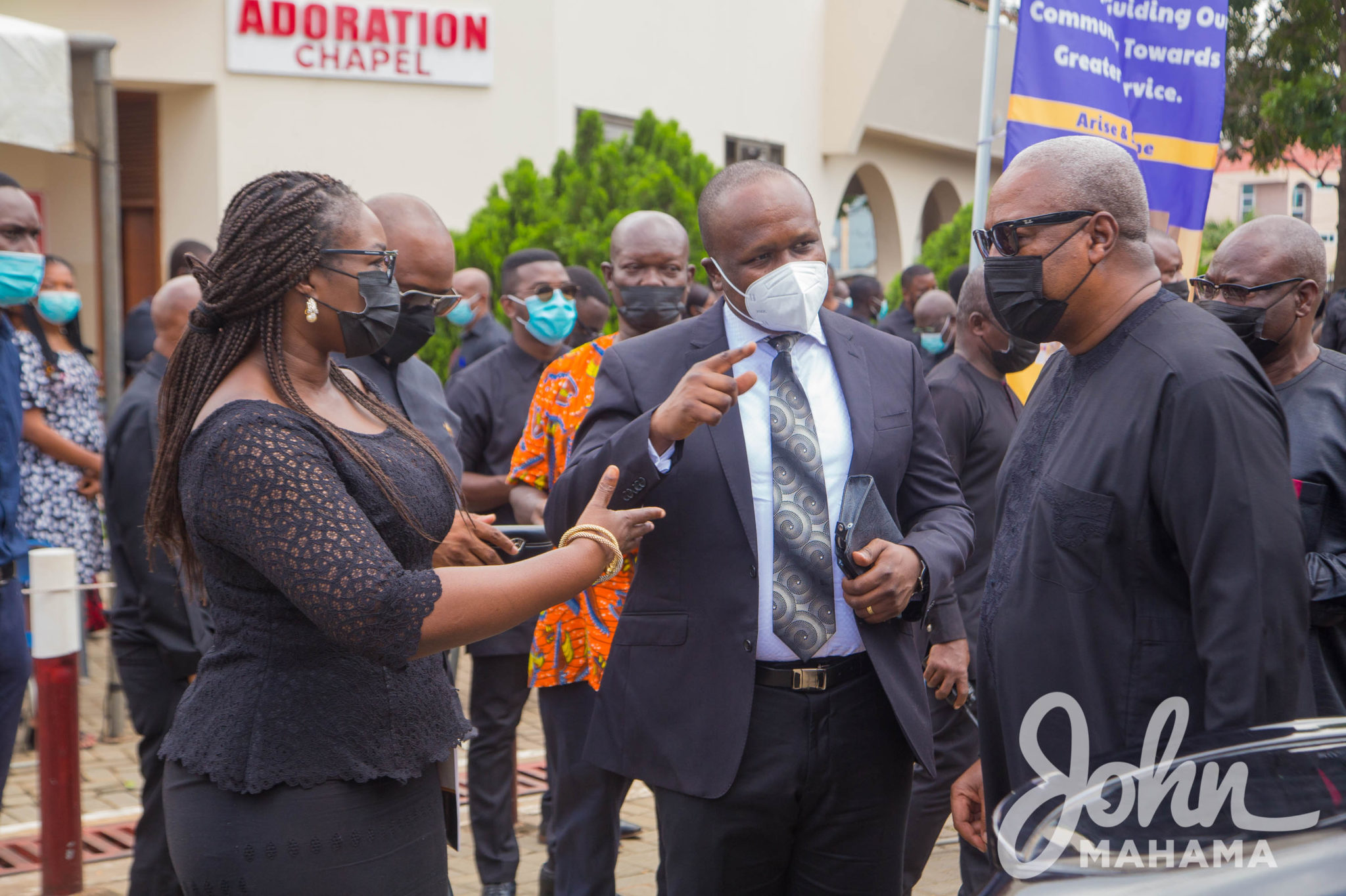 Mahama mourns with former GRIDCo boss as he buries son [Photos ...