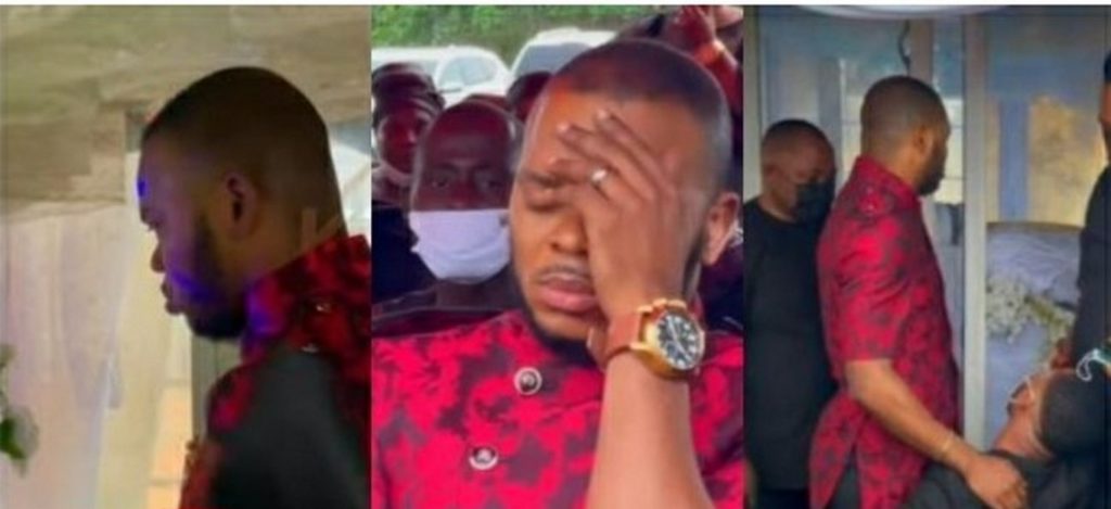 Emotional as Obinim weeps uncontrollably at father's funeral [Video ...