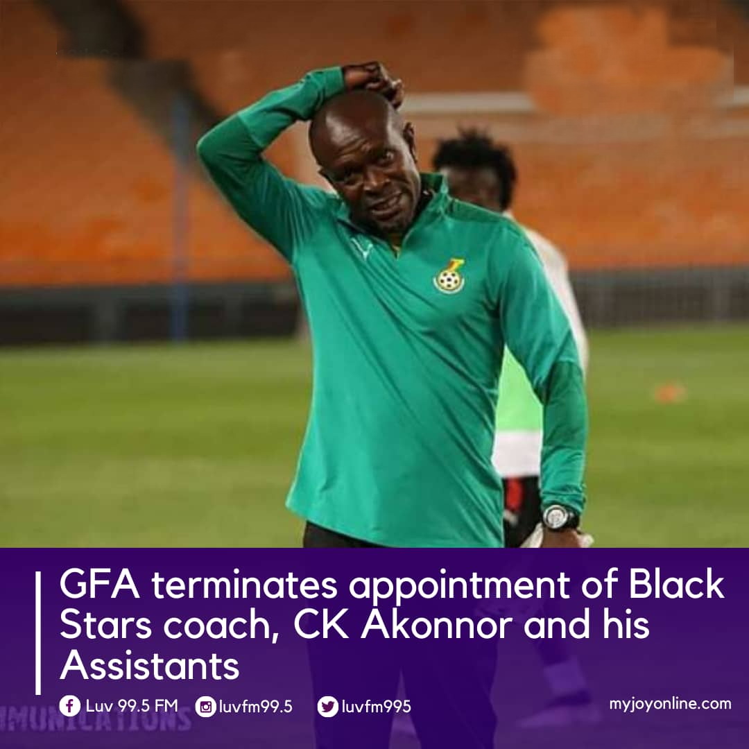 CK Akonnor, assistants sacked! - Adomonline.com