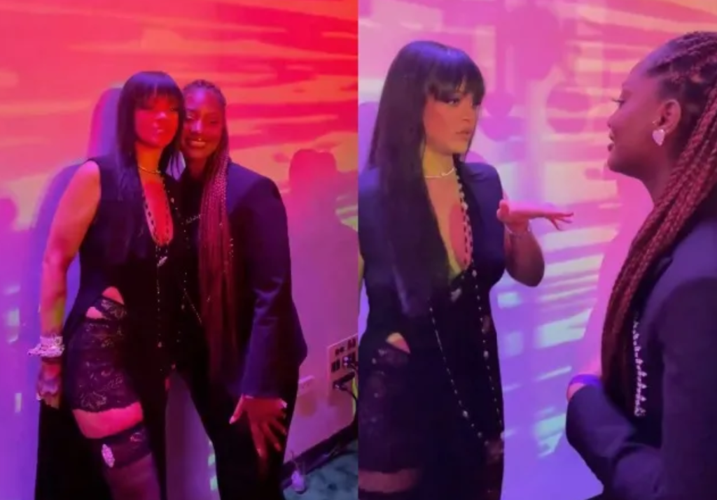 ‘Oh my God’ – Rihanna screams as she meets Nigerian singer Tems [Video ...