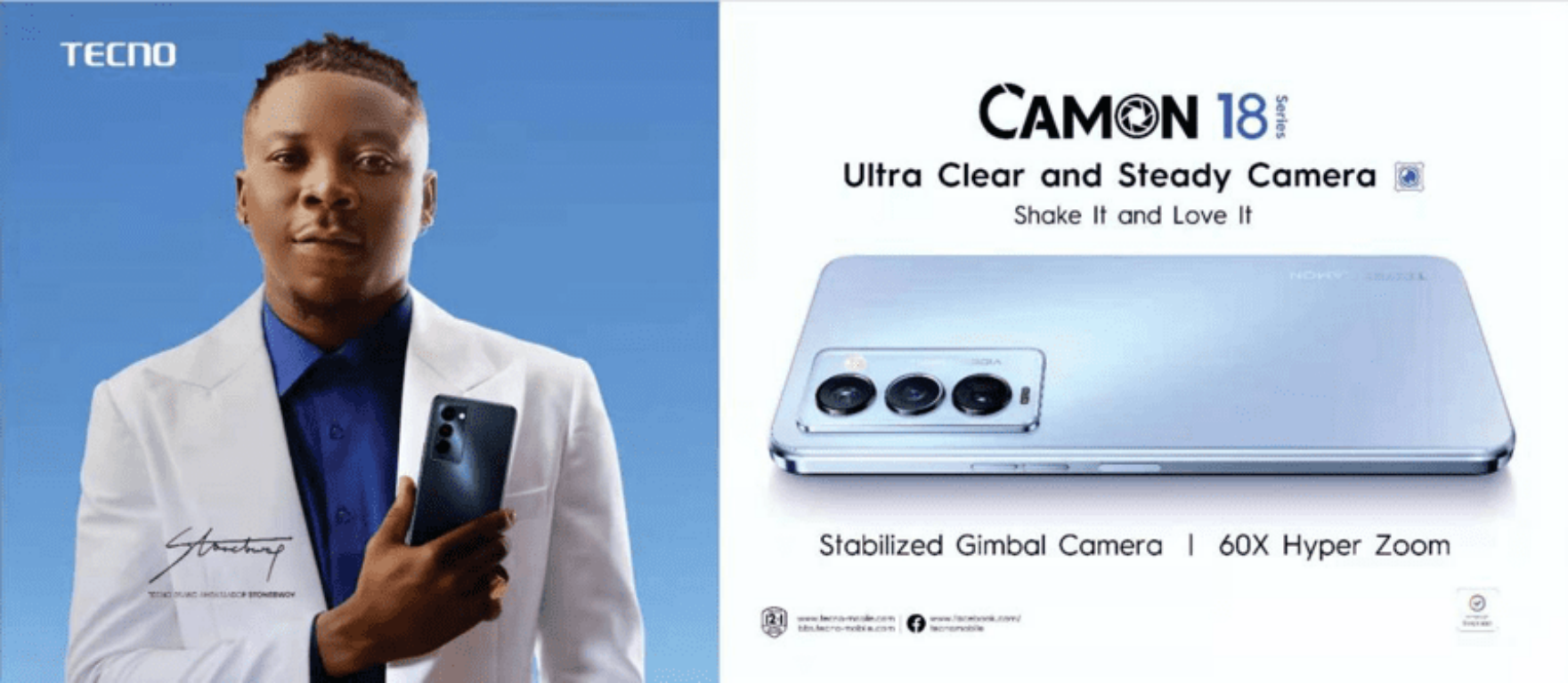 TECNO Brings Ultra-steady and clear Gimbal Camera Phone- Camon 18 ...