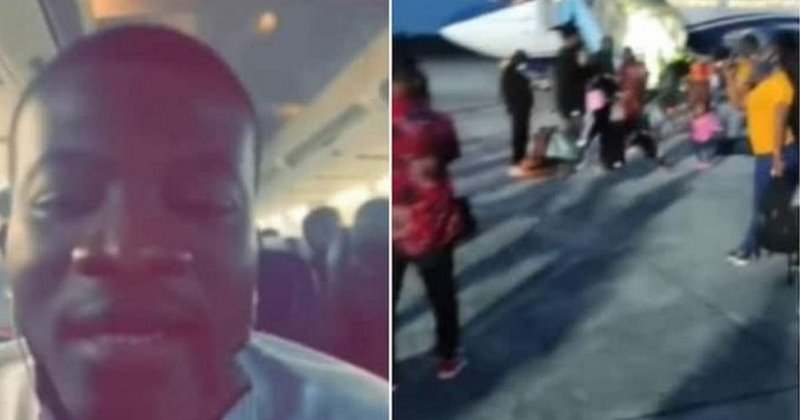 Serious prayer and tongue -speaking by passengers as aeroplane develops ...