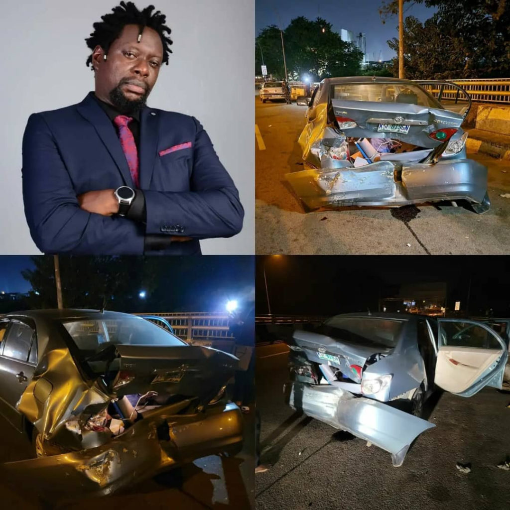 Popular comedian involved in near-fatal crash [Photos] - Adomonline.com