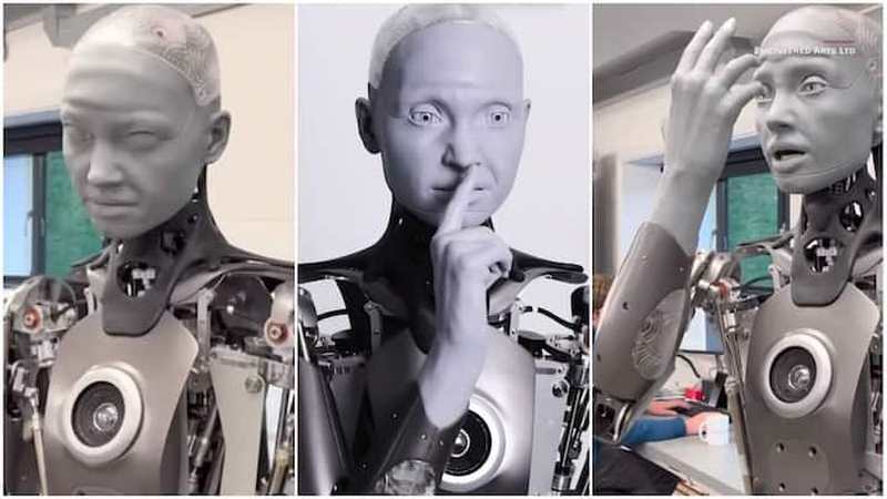 Massive reaction as video shows robot with human face and smile