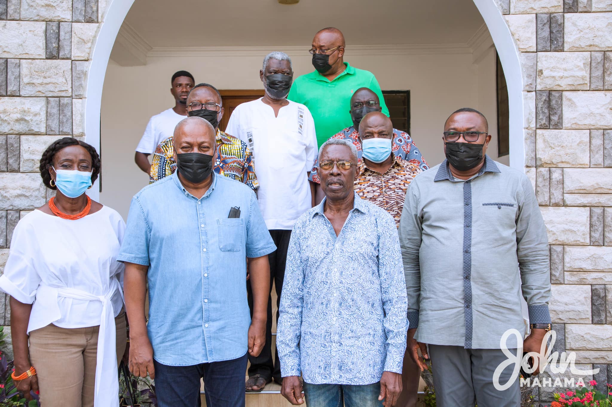 Mahama, NDC bigwigs visit Portuphy, Tony Aidoo, others [Photos ...