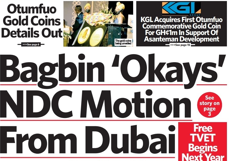 Newspaper Headlines: Wednesday, December 15, 2021 - Adomonline.com