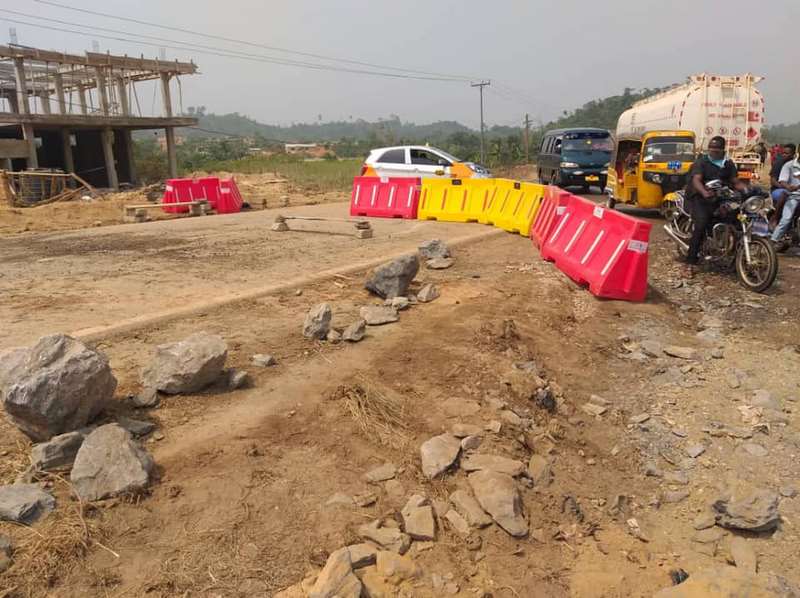 Apiate explosion: Reconstruction of damaged road begins - Adomonline.com