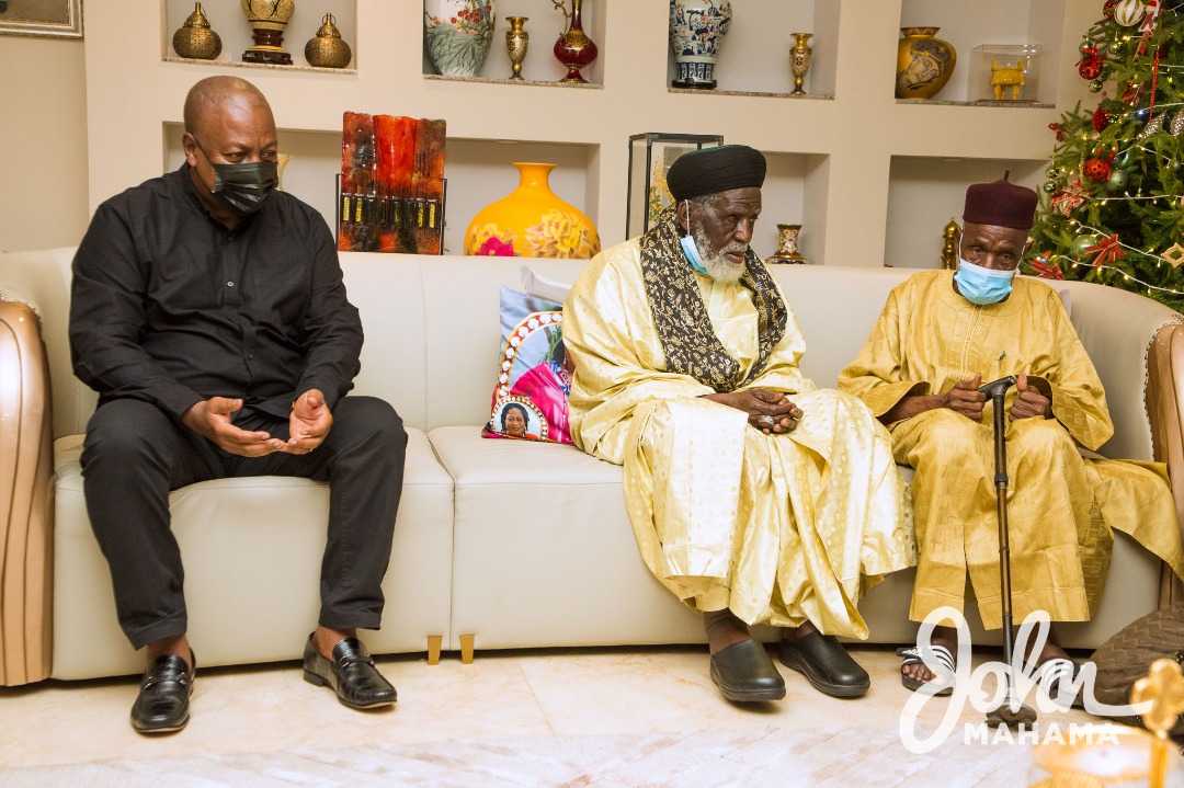 Chief Imam, others mourn with Mahama [Photos] - Adomonline.com