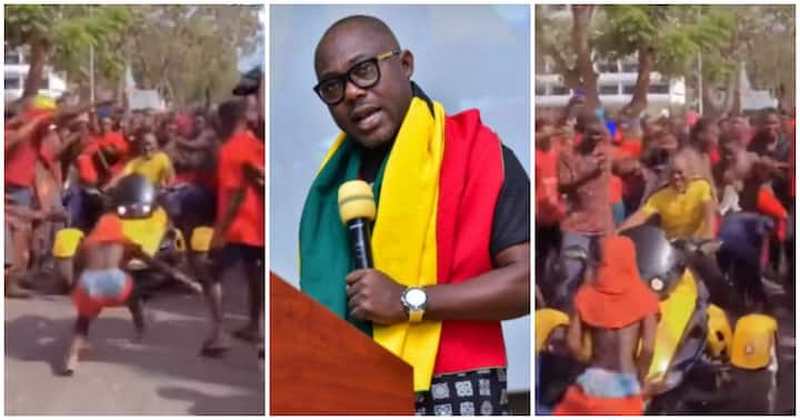 Prof Gyampo causes stir after storming Legon campus with quad bike ...