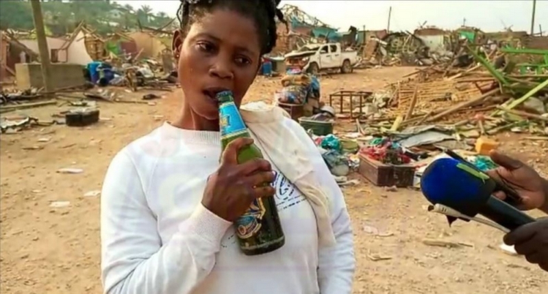 Apiate explosion: ‘Galamsey’ lady takes solace in beer after losing ...