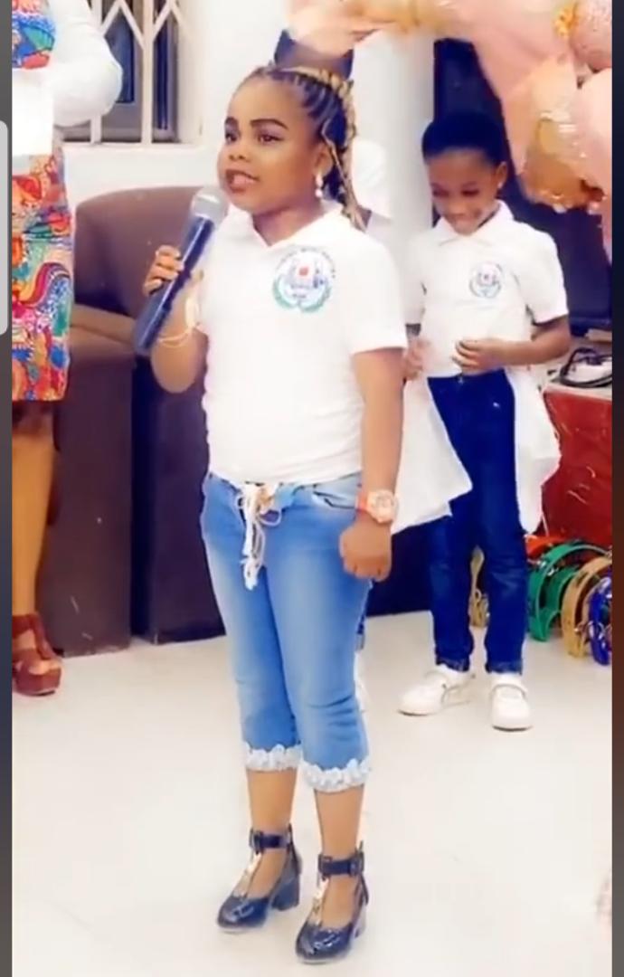 Reactions as Nana Agradaa's daughter recites memory verse in church ...