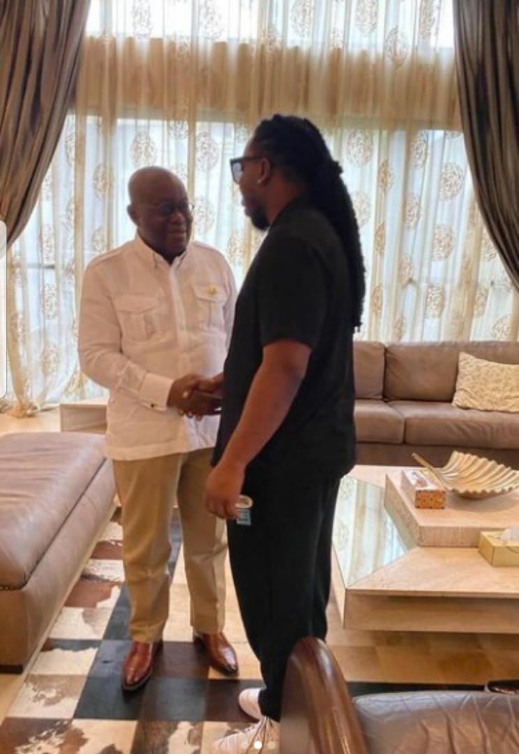 Moment Ayigbe Edem met Akufo-Addo [Video] - Adomonline.com