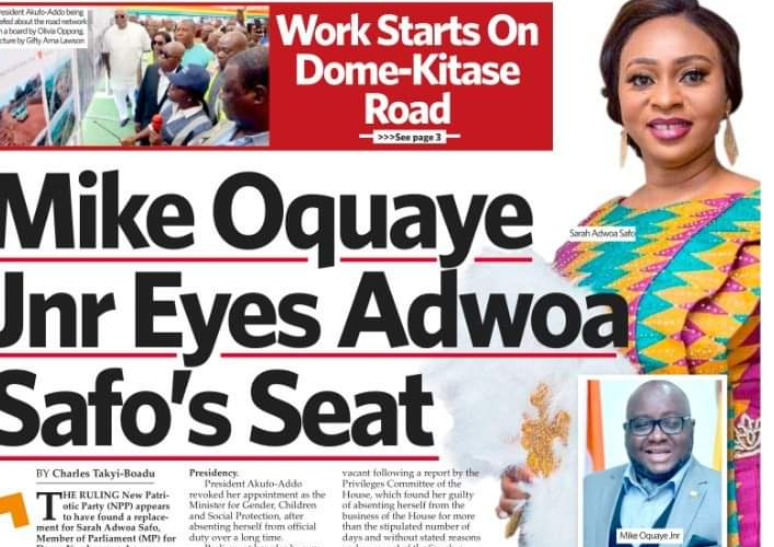 The Weekend's Newspaper Headlines - Adomonline.com