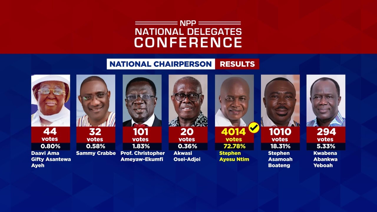 NPP decides: Checkout winners and losers - Adomonline.com